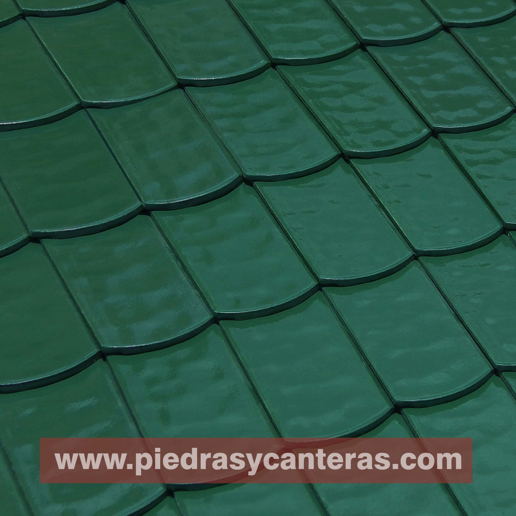 Teja Plana Francesa Verde - Piedras y Canteras